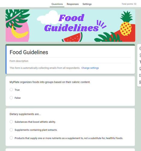 Nutrition Health Unit Bundle | FACS | Google Forms by Secondary Science HQ