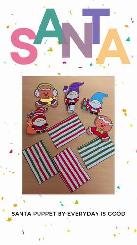 Christmas Stick Puppets Craft Puppet printable Christmas theme : 12 Images