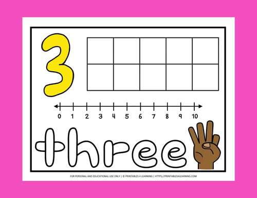 Number Playdough Mats 0-10 | Printable Playdough Mats for Number ...