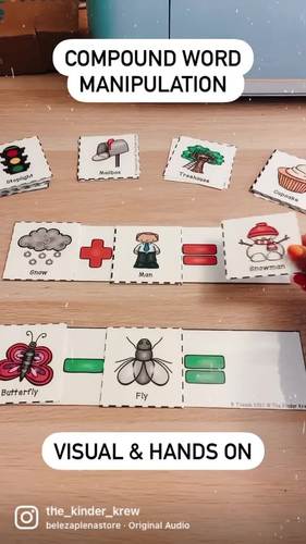 EASY PREP Compound Word Small Group Activity for Pre-K & Kindergarten