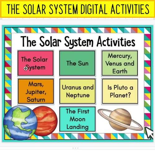 The Solar System Digital Reading Comprehension Google Slides | Distance ...