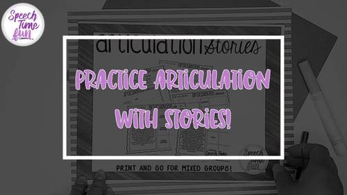 Articulation Stories by Speech Time Fun | TPT