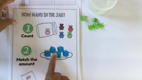 Counting Jar routine ~ Numbers 1 to 20 Set of 25 with recording Sheets ...