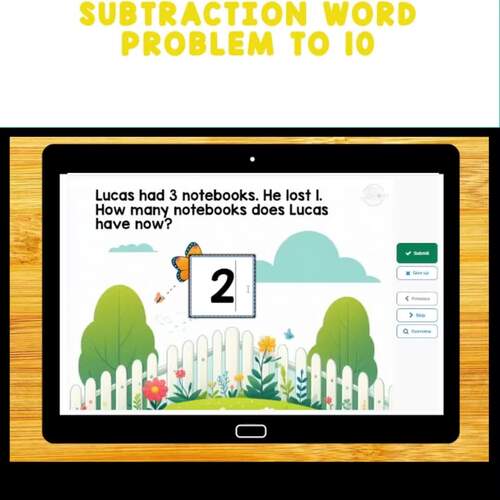 Addition and Subtraction Word Problems within 10 BoomCards™ Bundle