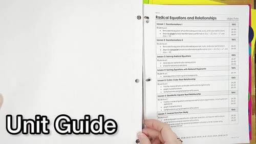 Radical Equations and Relationships - Unit 8 - Texas Algebra 2 Curriculum