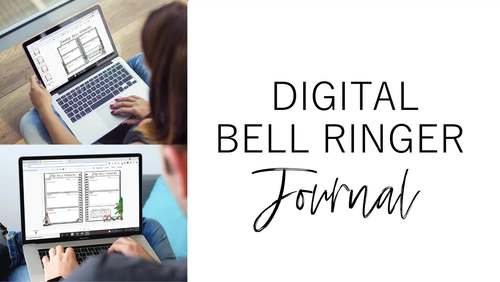 Digital Bell Ringer Journal Notebook Template - Yearly Seasonal Watercolor