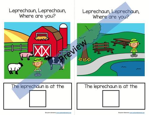 Where Are You Leprechaun? Adapted Book- St. Patrick's Day- March- SPED ...