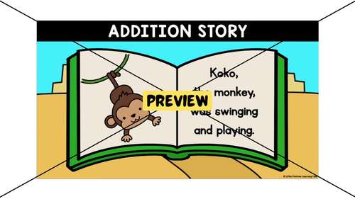 Adding Word Problems and Addition to 20 and PowerPoint with Worksheets