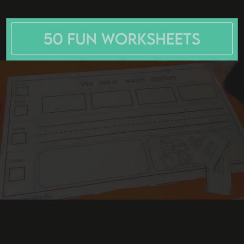 Winter Simple Sentence Building by The Ginger Teacher | TPT