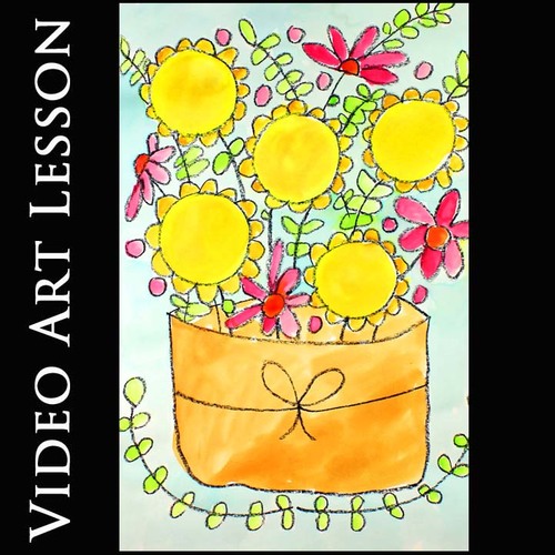 FALL FLOWER BOUQUET | Easy Art Video Lesson Directed Drawing & Painting ...
