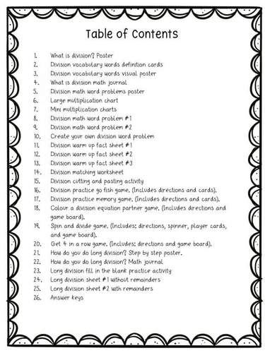 Math Division Unit: Taco Truck Theme by Honey Bee Community Resources