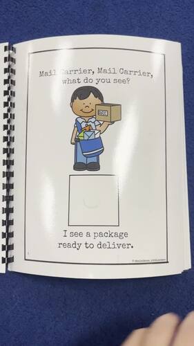 Mail Carrier What do you See Adapted Book | Post Office Vocabulary