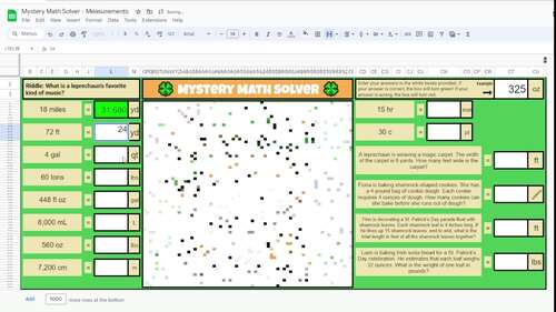 St. Patrick's Day - Measurements - 5th Grade - Digital Math Activity ...