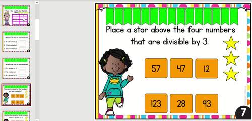 Factors and Multiples Review Google Slides - 4th Grade Math Test Prep