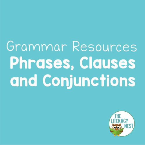 Phrases Clauses and Conjunctions Grammar Games | TPT