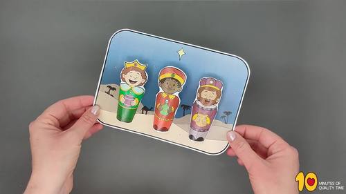 Three Wise Men – Three Kings – Craft by 10 Minutes of Quality Time