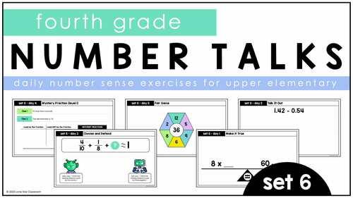 4th Grade Number Talks | SET 6 | Strengthen Mental Math and Build ...
