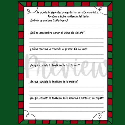 Historias Navideñas/ Dias Festivos en Mexico- El Año Nuevo Lectura ...