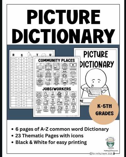 ESL Picture Dictionary K–5 | Printable Visual Vocabulary for ELL & MLL