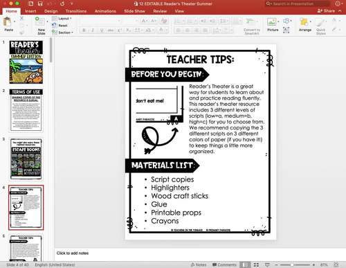 Summer Reader's Theater Scripts EDITABLE by Jen Lium - Teaching in the ...