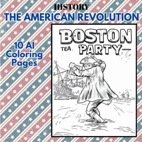 AMERICAN REVOLUTION - 10 History Coloring Pages by Legacy Lane TPT