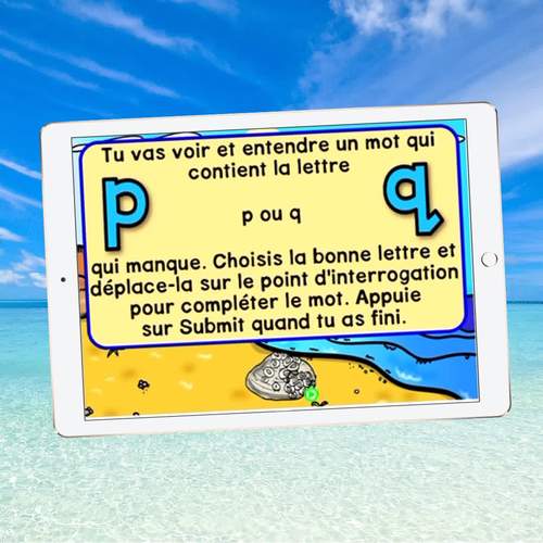 Confusion visuelle p ou q écoute lis et choisis la lettre | Cartes Boom