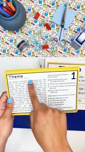 Small Group Reading Activities Short Story Comprehension Task Cards ELA ...