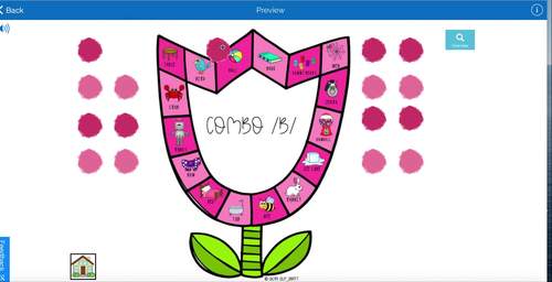 SPRING FLOWER, DIGITAL BOOM CARDS, ARTICULATION by SLP Britt | TpT