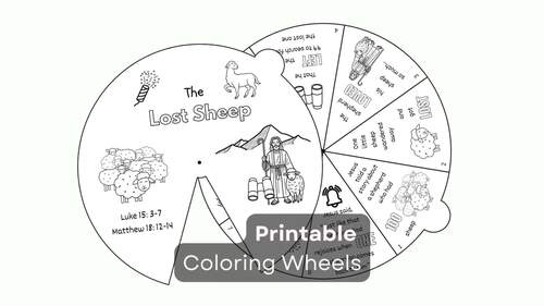 coloring page lost sheep