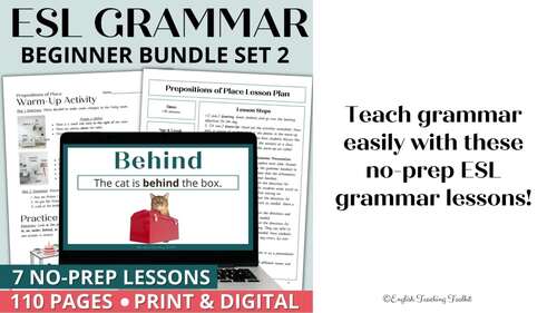 Beginner Adult ESL Curriculum Grammar Worksheets Lesson Plans ...