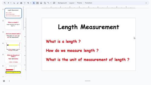 Measure Length in Feet and Inches. PDF + Google Slides by Super Duper Kids