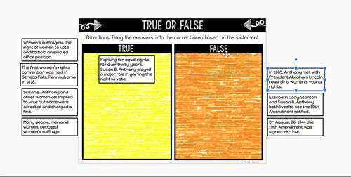 Women's Suffrage Movement DIGITAL Interactive Notebook | Choice Board ...