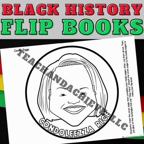 Black History Month Research Flip Book, Biography Flipbook Project, 3rd ...