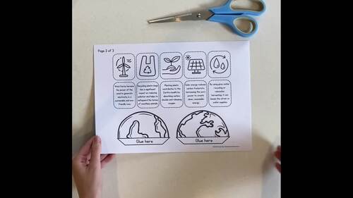Earth Day | Earth Science | Cut & Paste Matching Activity & Craft ...