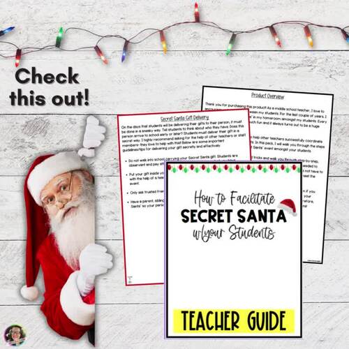 SECRET SANTA_FOR SECONDARY STUDENTS by Kirk's Klassroom | TPT