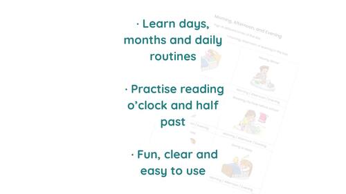 Year 1 Maths Workbook: Time | O’clock, Half Past, Days and Months