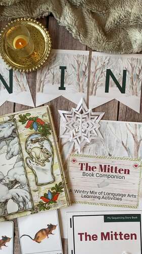 The Mitten Book Themed Learning Pack by For the Love of Homeschooling