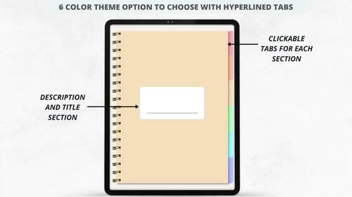 DIGITAL NOTEBOOK Lined Journal Diary Lecture Note Taking Template ...