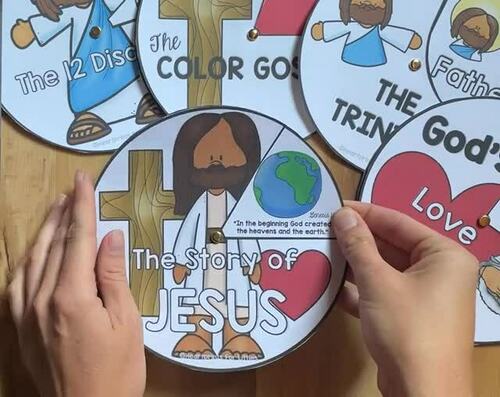 All About God and the Gospel Bible Wheel Craft Bundle | TPT