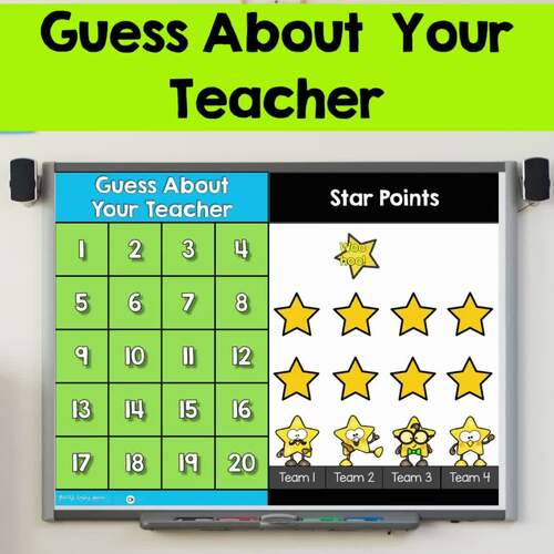 Get to Know Your Teacher Game Show for Back to School First Day by ...