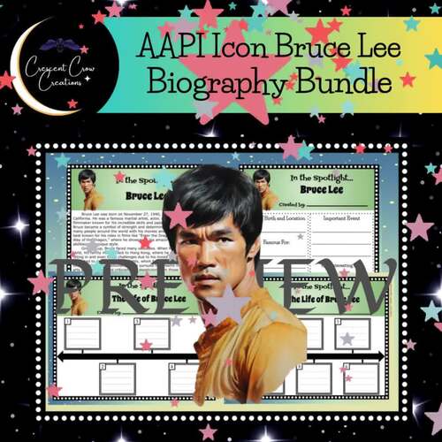 AAPI Icon Bruce Lee AAPI Heritage Month Biography Bundle | TPT