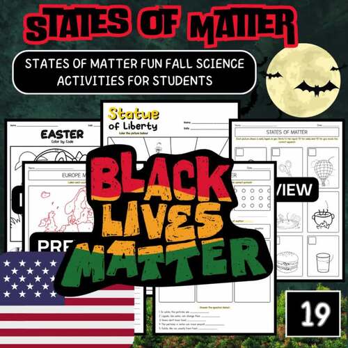 States of Matter Worksheets | Fun Fall Science Activities for Students