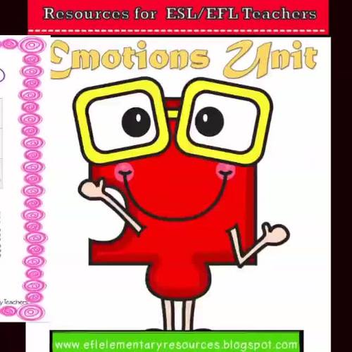 Emotions Unit for Elementary EFL by HOLISTIC English Resources by ROSA ...