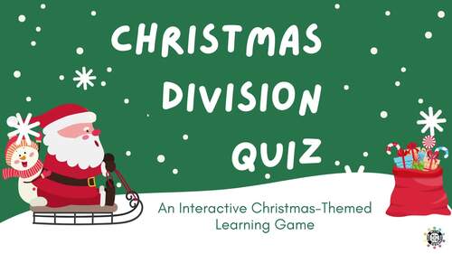 Christmas Interactive Division Game (powerpoint) by Fun With Numbers