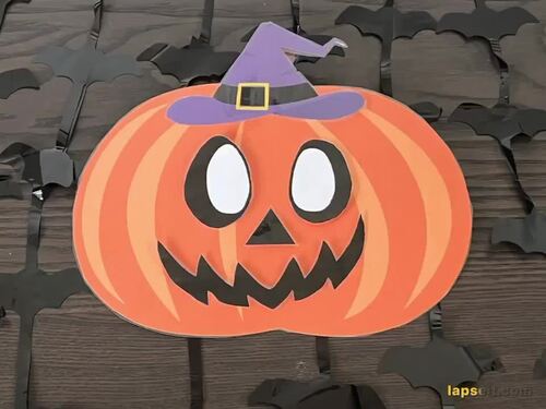 Halloween Printable Pumpkin Decorating Activity for EYFS and KS1