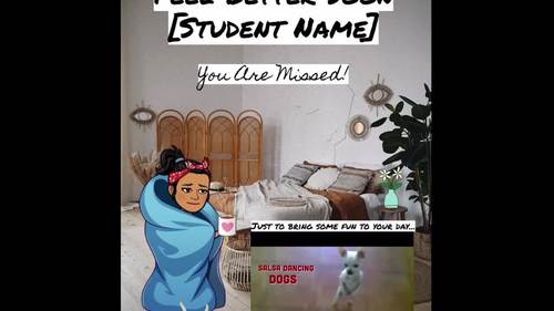 Bitmoji Virtual Student Greeting Cards by ScienceMeeple | TPT