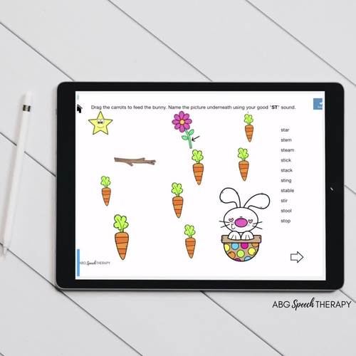 S Blends Easter Spring Articulation Boom Cards™ for Speech Therapy