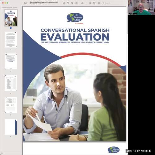 Conversational Spanish Placement Test and Evaluation for Adult Learners