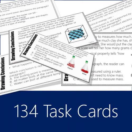 Drawing Conclusions Task Cards Mega Bundle (Grades 3-5) by Team Tom