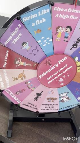 February spin the wheels printable Maker by Sewing seeds of kindness